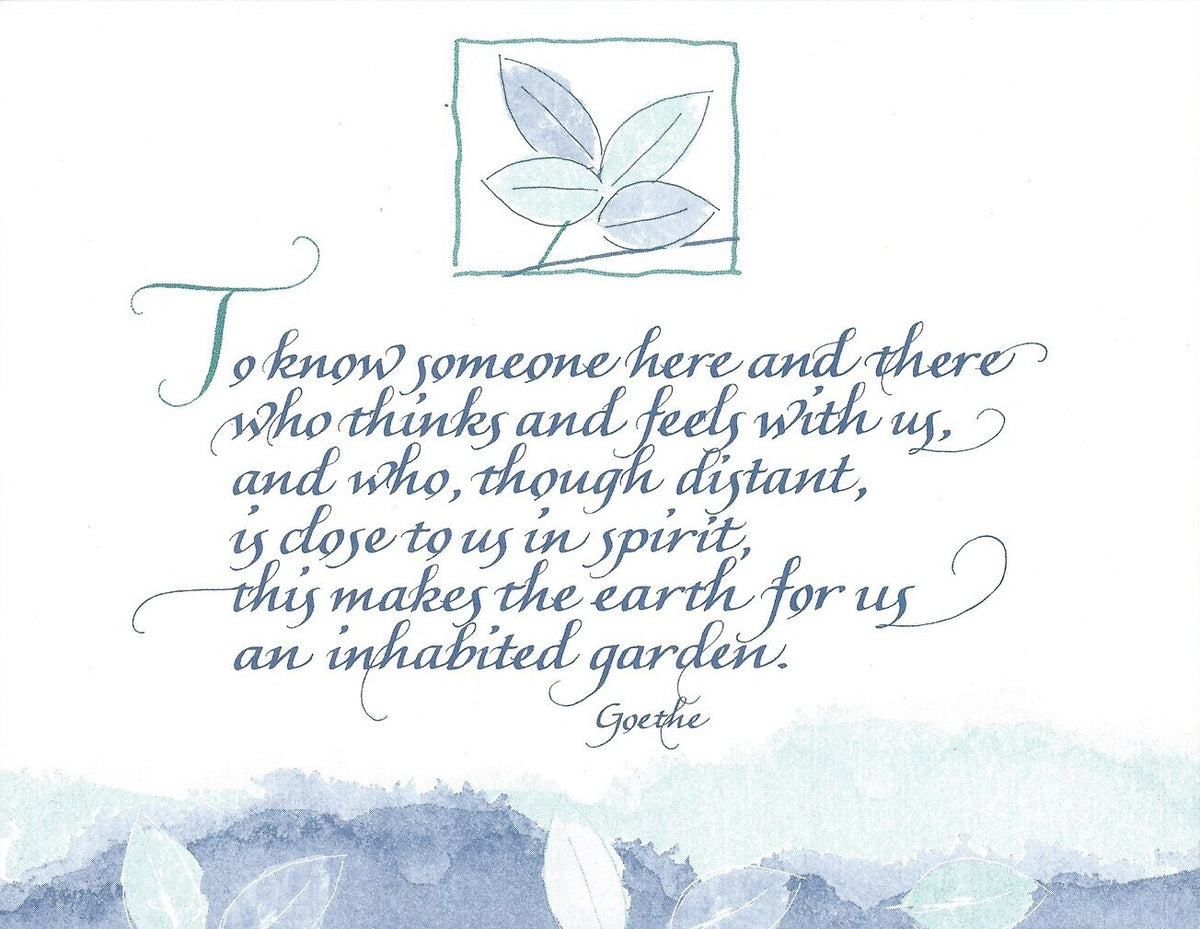 Card ・ Goethe (A24) – Cards By Anne